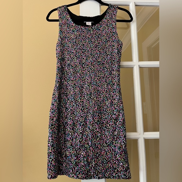 Candie's | Dresses | Euc Colorful Candies Sequin Dress With Black ...
